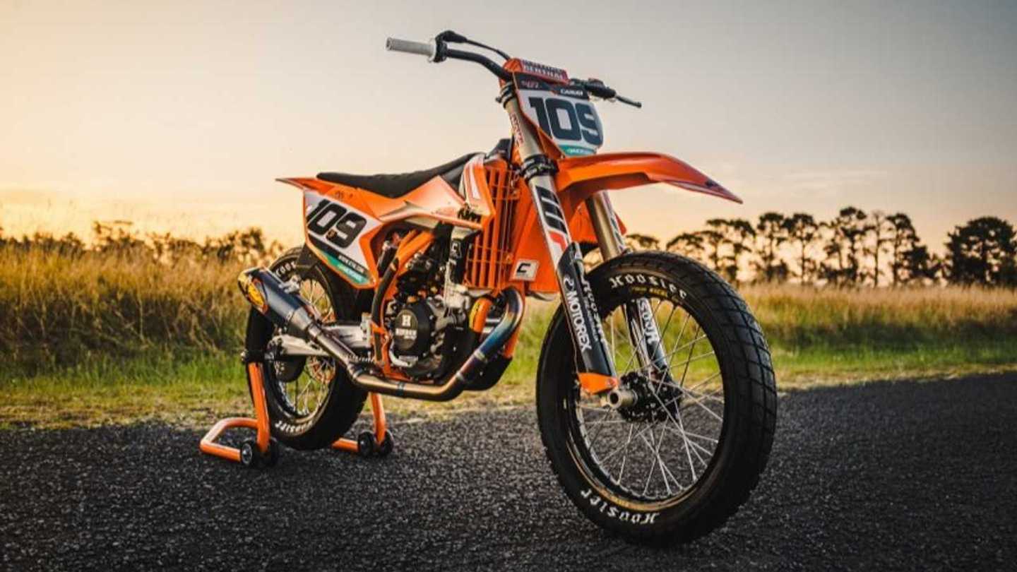 This KTM 500 SX-F Is A Dream Flat Track Machine