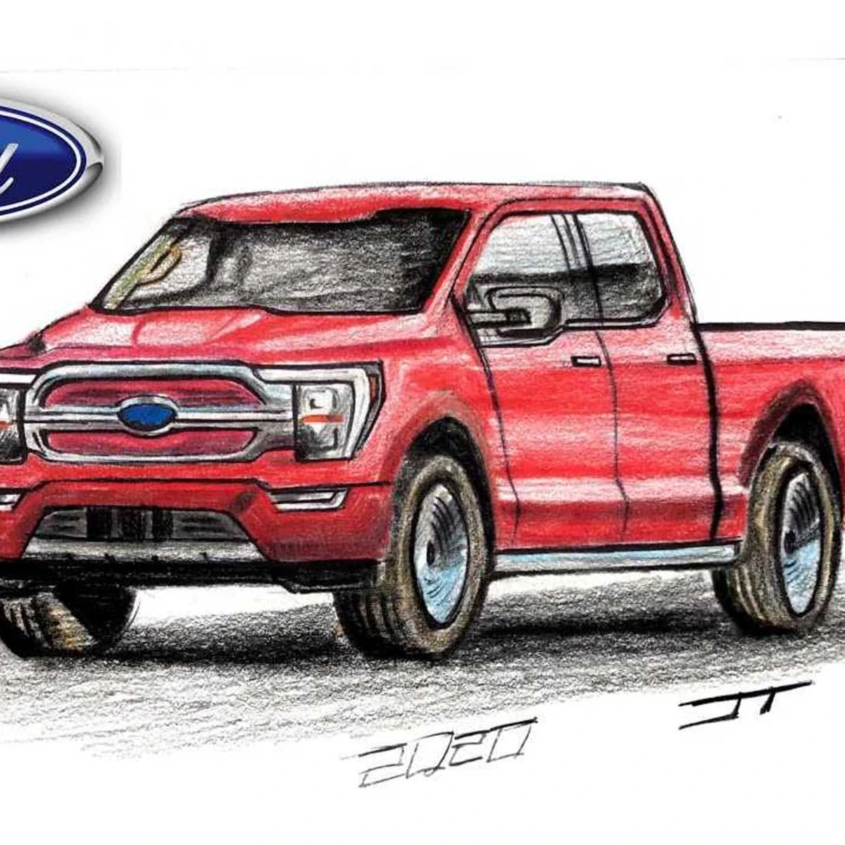 Ford F150 Drawing