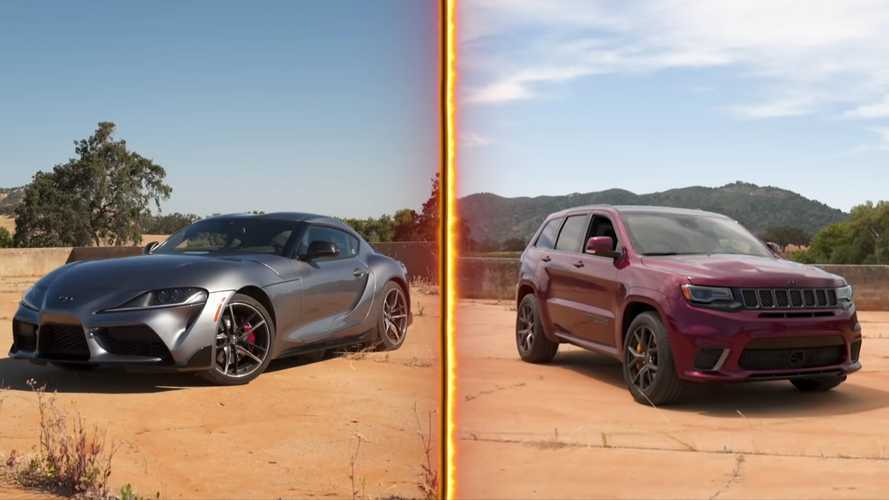 2021 Lexus LC500 Meets Toyota Supra In Family Drag Feud