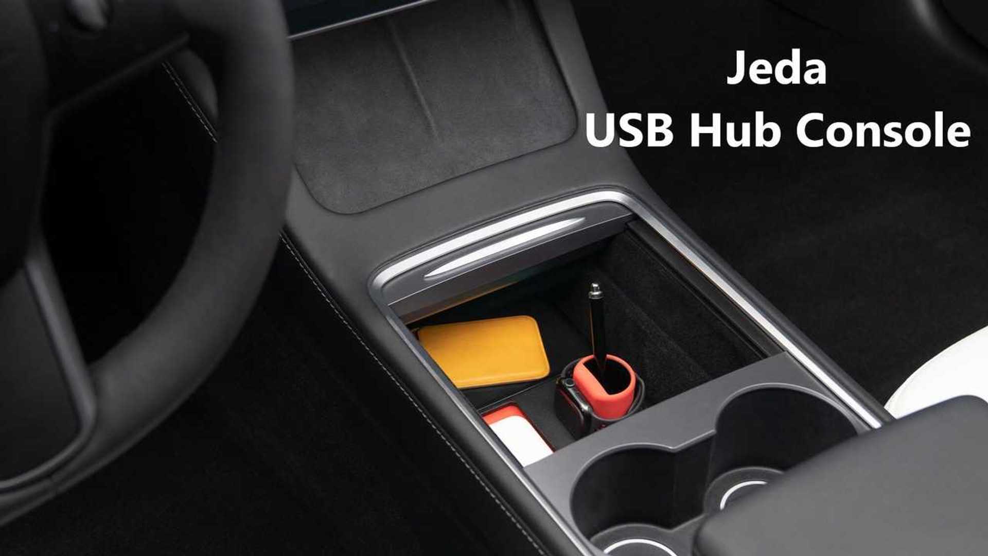 Jeda Reveals New USB Hub Console For Tesla Model 3 And Y