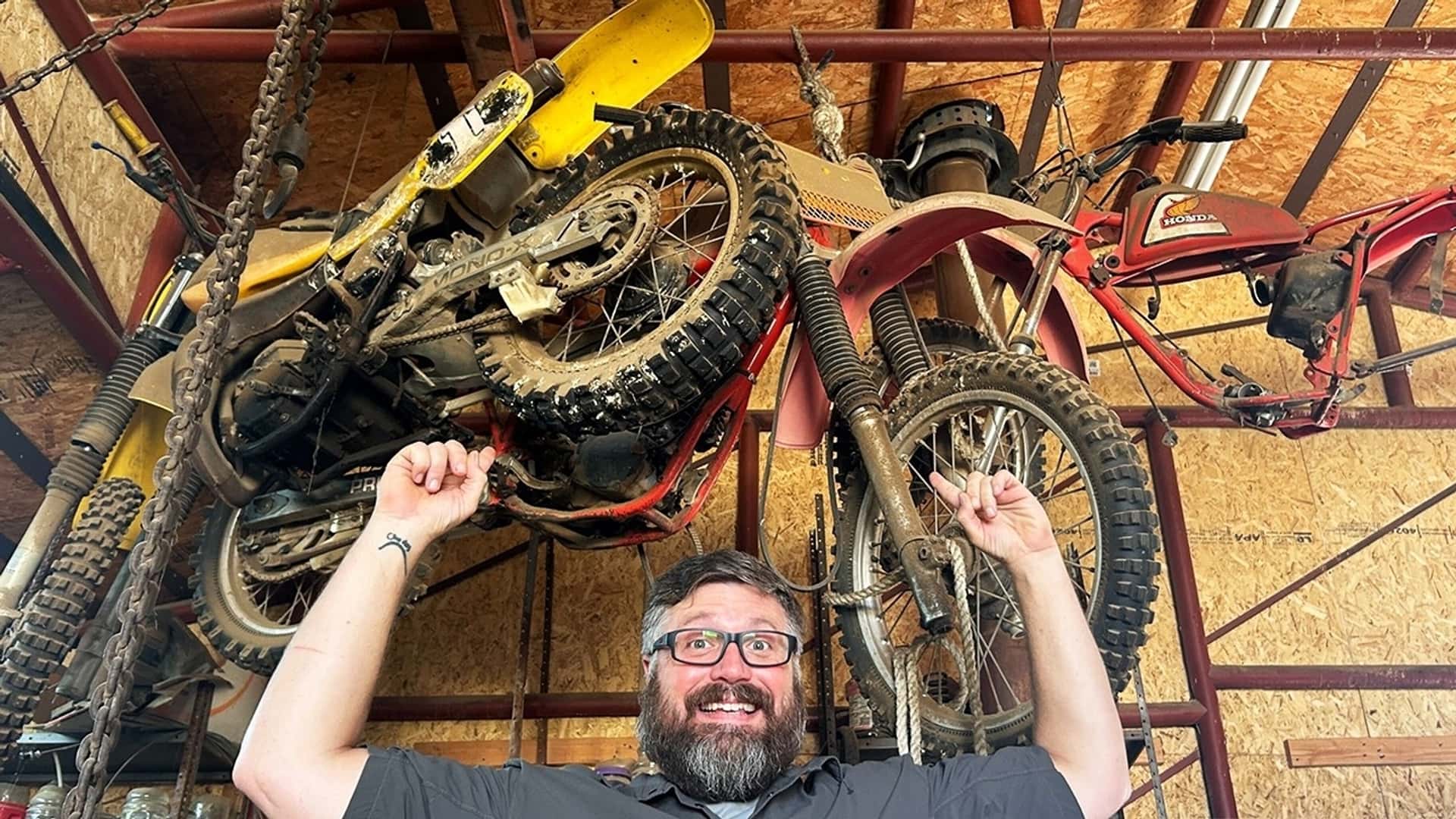 Three Old Dirt Bikes Were Hanging From the Rafters, They're Finally ...