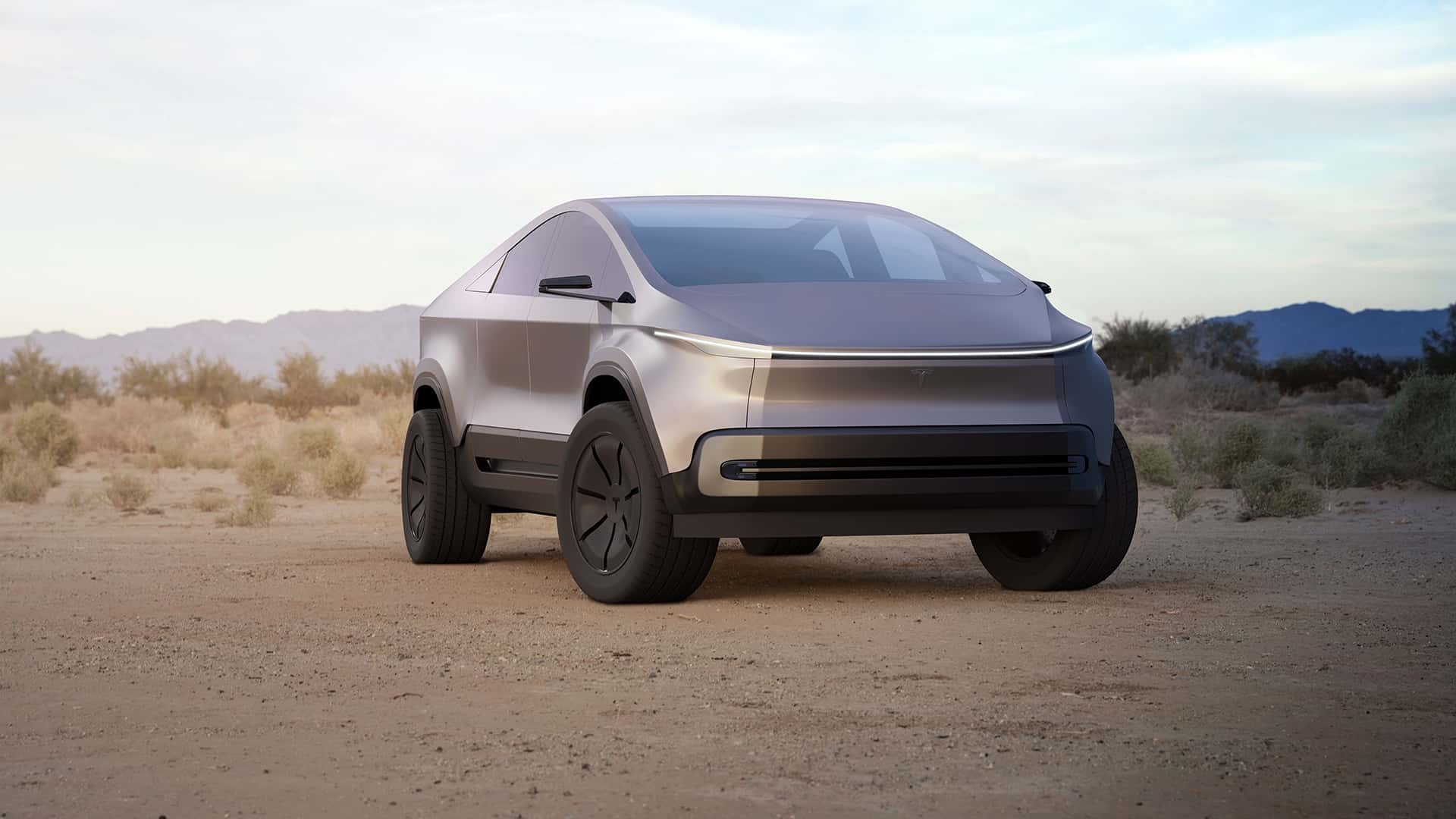 Tesla Cybertruck mit weniger Ecken: Redesign von Dejan Hristov