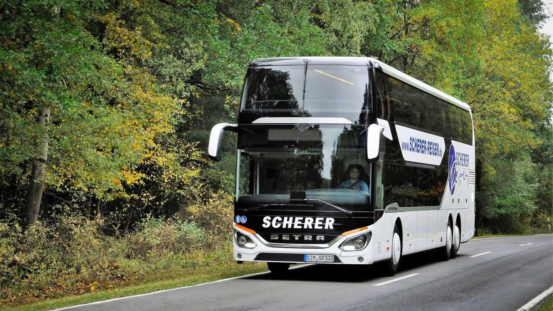 Setra, 15 bus a due piani in servizio in Germania