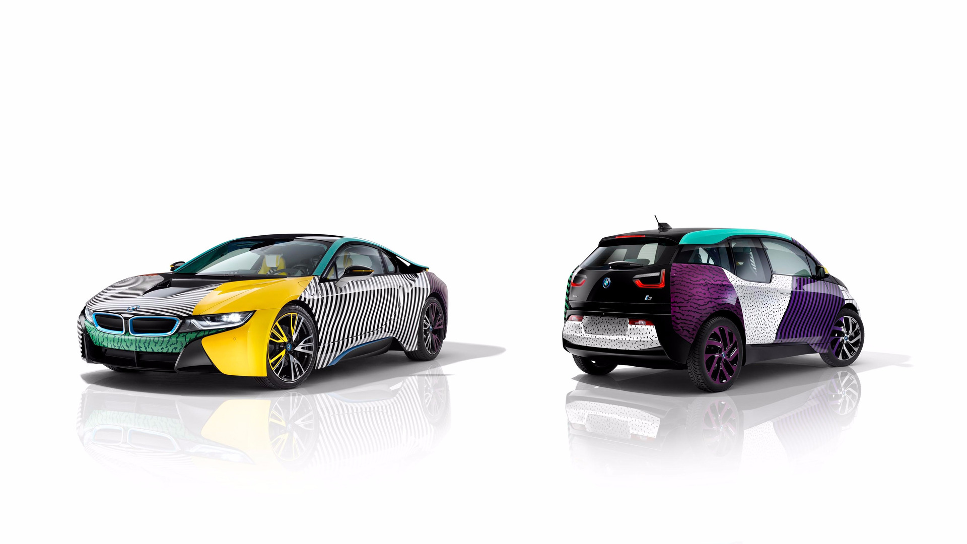 BMW i3 et i8 Memphis Style - Quand l'automobile devient objet d'art