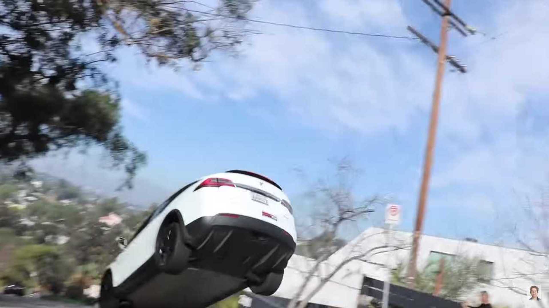 NSFW: A Flying Tesla Model X Shows Us What's Wrong With YouTube