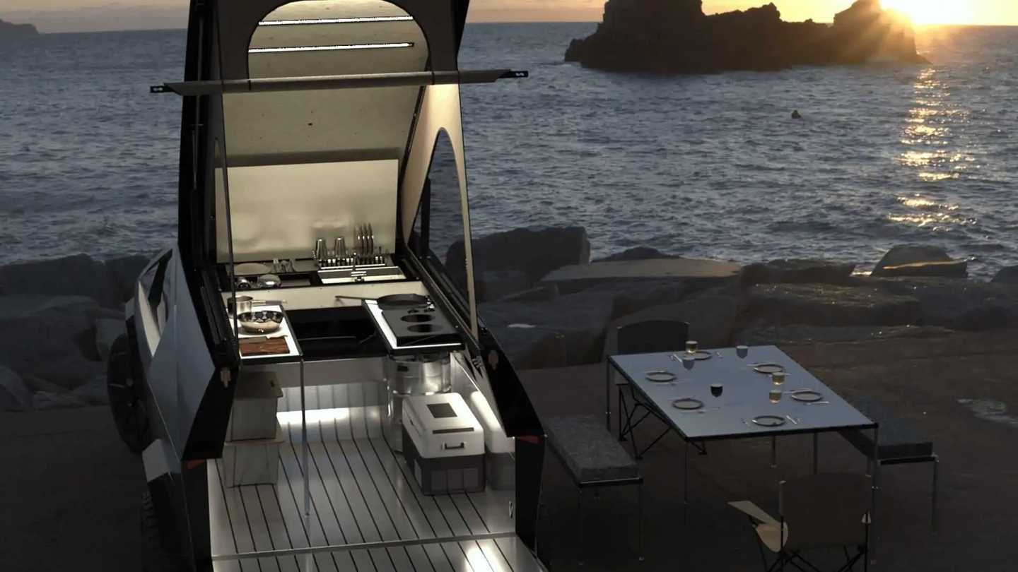 $24,000 Space Camper For Tesla Cybertruck Is Clever And Stylish