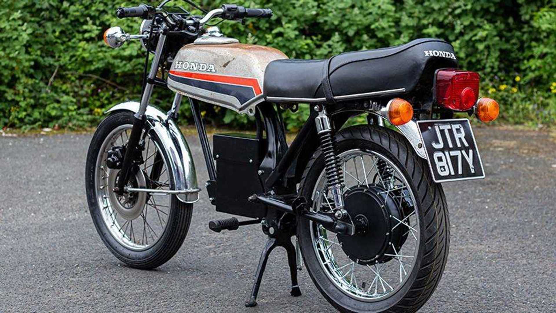 This Guy Electrified His Vintage Honda CB100