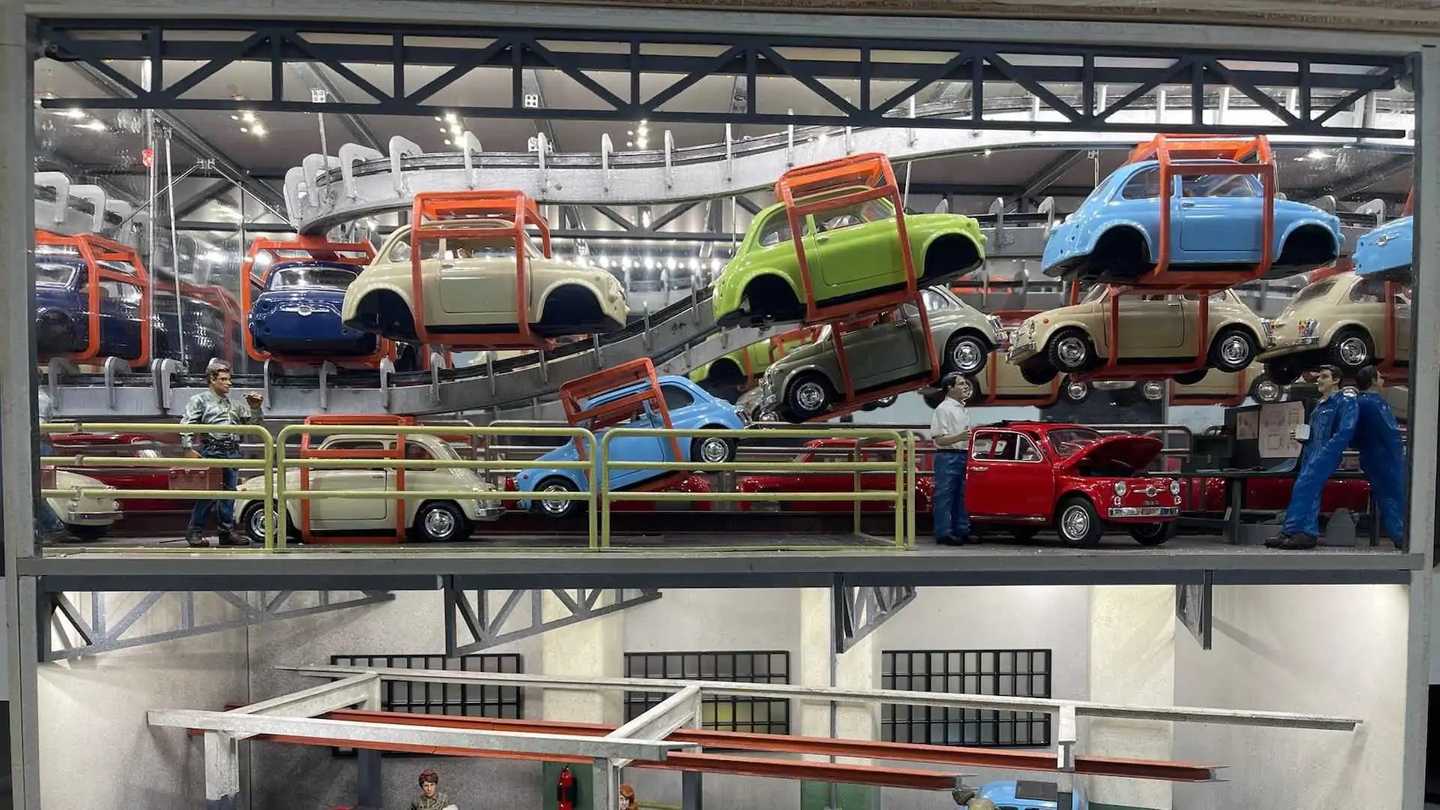 L’incredibile modellino della fabbrica Fiat del Lingotto