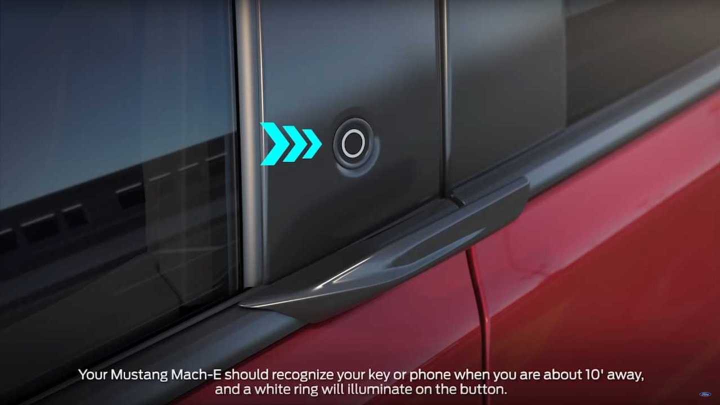 Ford Explains Mustang Mach-E E-Latch Door System