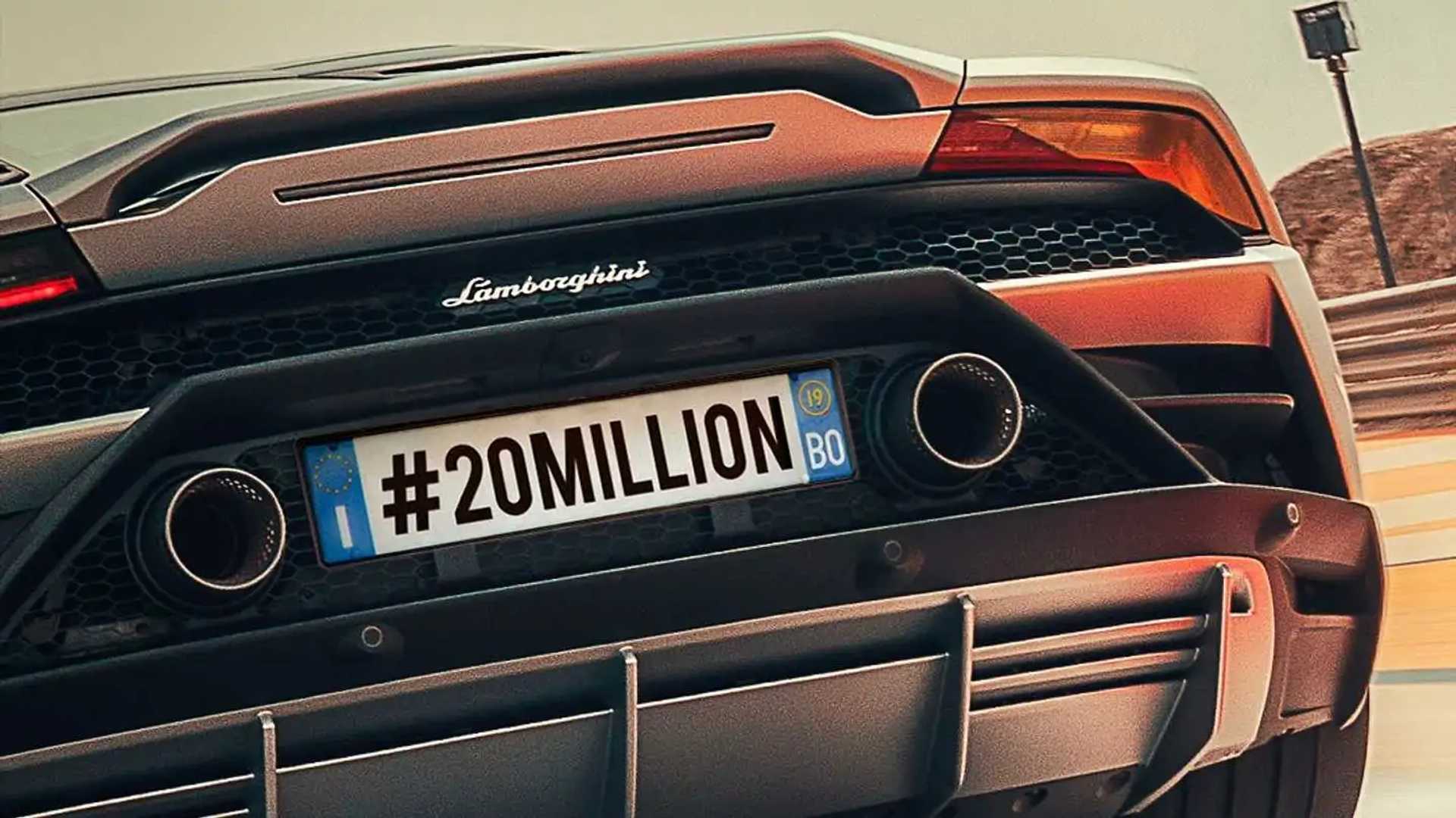 Lamborghini, i follower su Instagram sono a quota 20 milioni