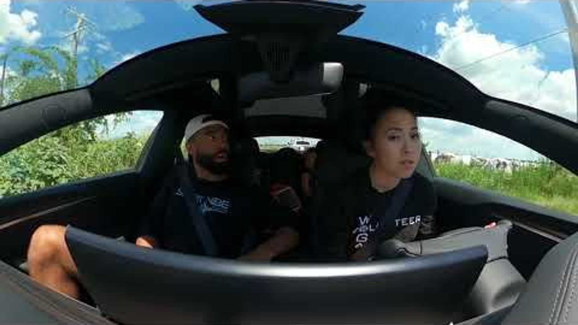 First Family Drive In Tesla Model S Plaid: Priceless Reactions