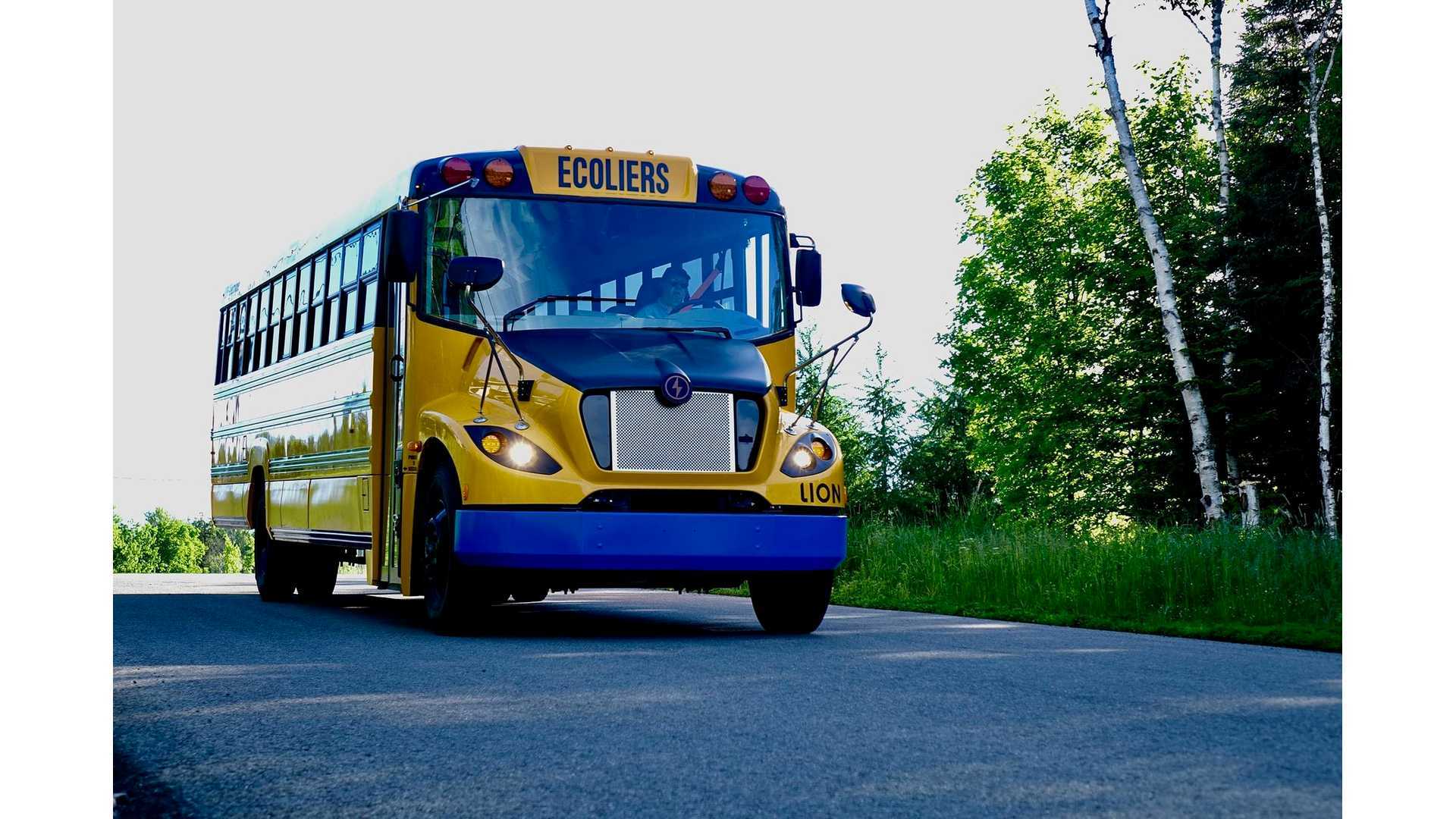 Lion Logs Largest Electric School Bus Order In North America