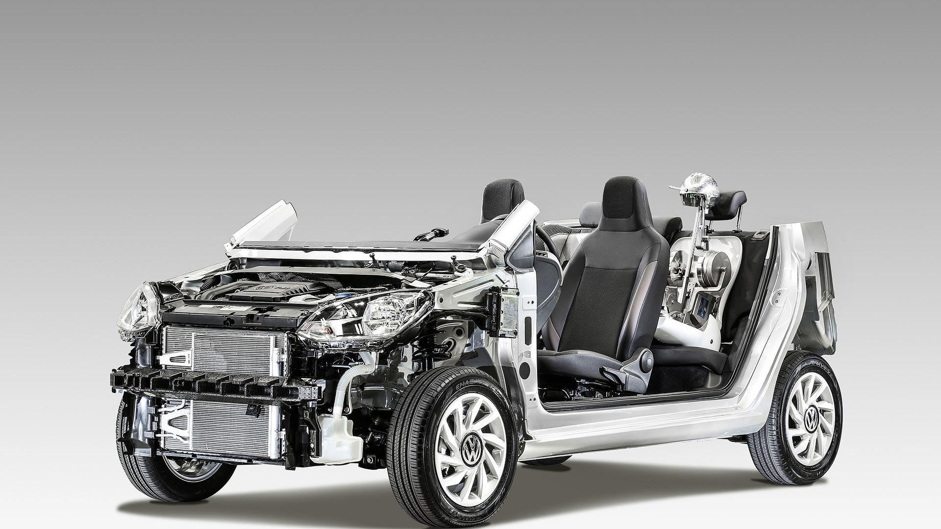 Volkswagen exibe estrutura do up! para reforçar pontos positivos do projeto