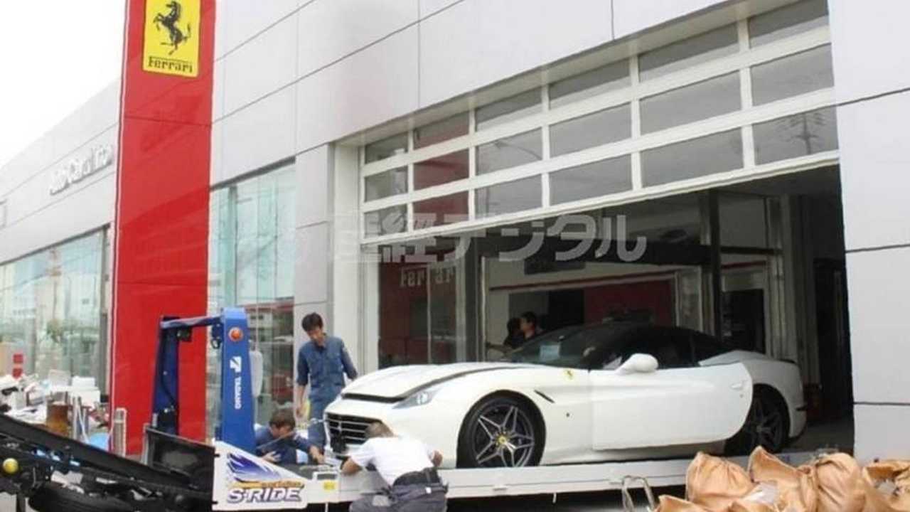 Le typhon Jebi a anéanti 51 Ferrari au Japon