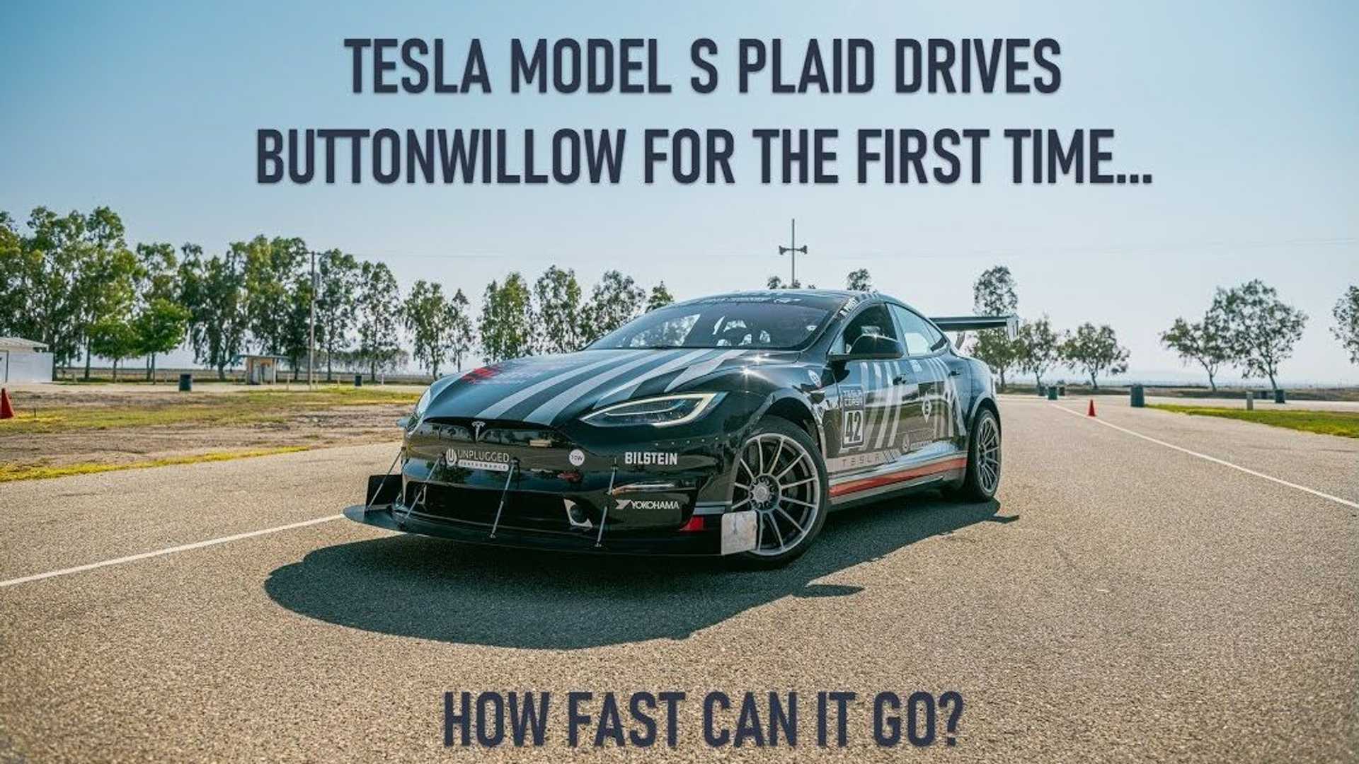 Tesla Model S Plaid Sets EV Record At Buttonwillow