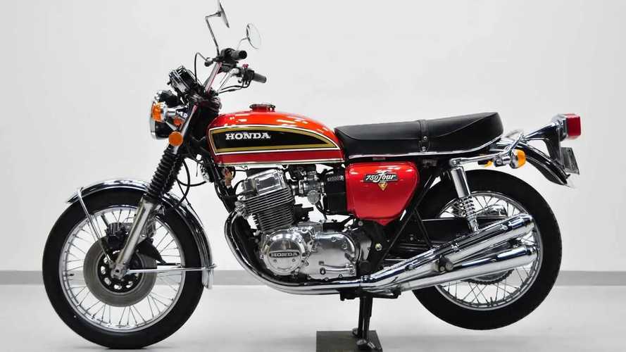 This 1974 Honda CB750 Is An Orange And Black Superbike Stunner