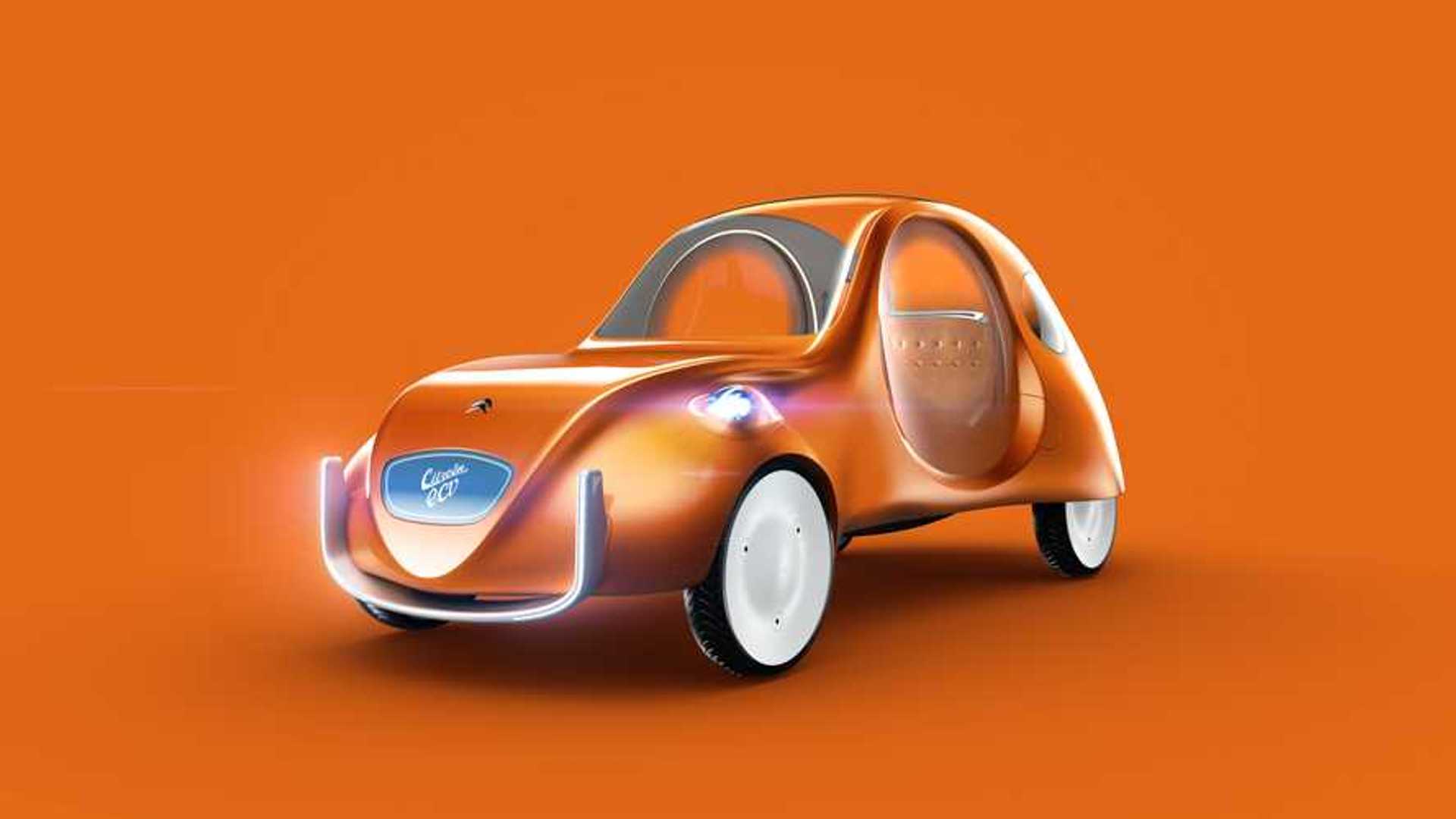 Citroën eCV, un render del 2CV para el siglo XXI