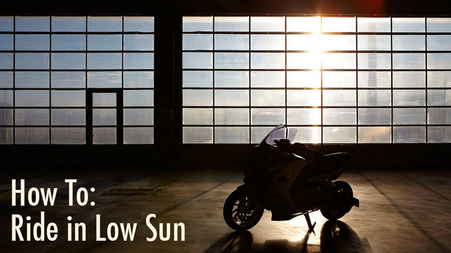 How To Ride in Low Sun