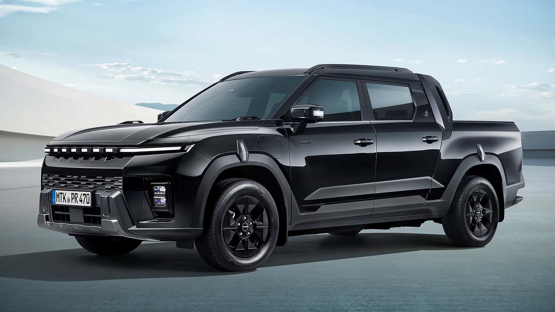 KGM Musso EV (2026): Koreanischer Pick-up erhält Black Edition