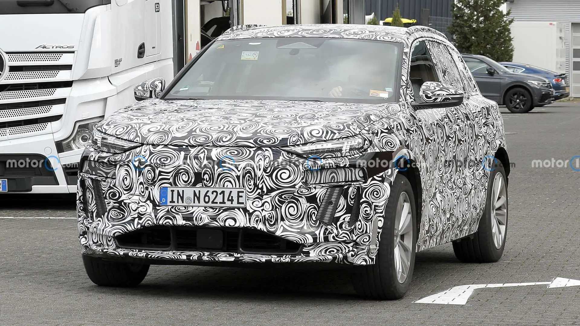 L'Audi RS Q6 e-tron aperçu près du Nürburgring