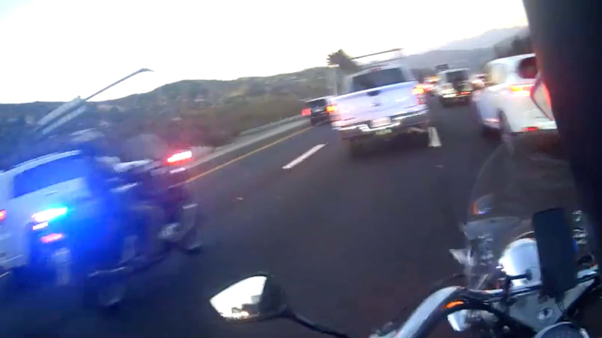 Watch a Driver Intentionally Block a Lane-Splitting Motorcyclist and ...