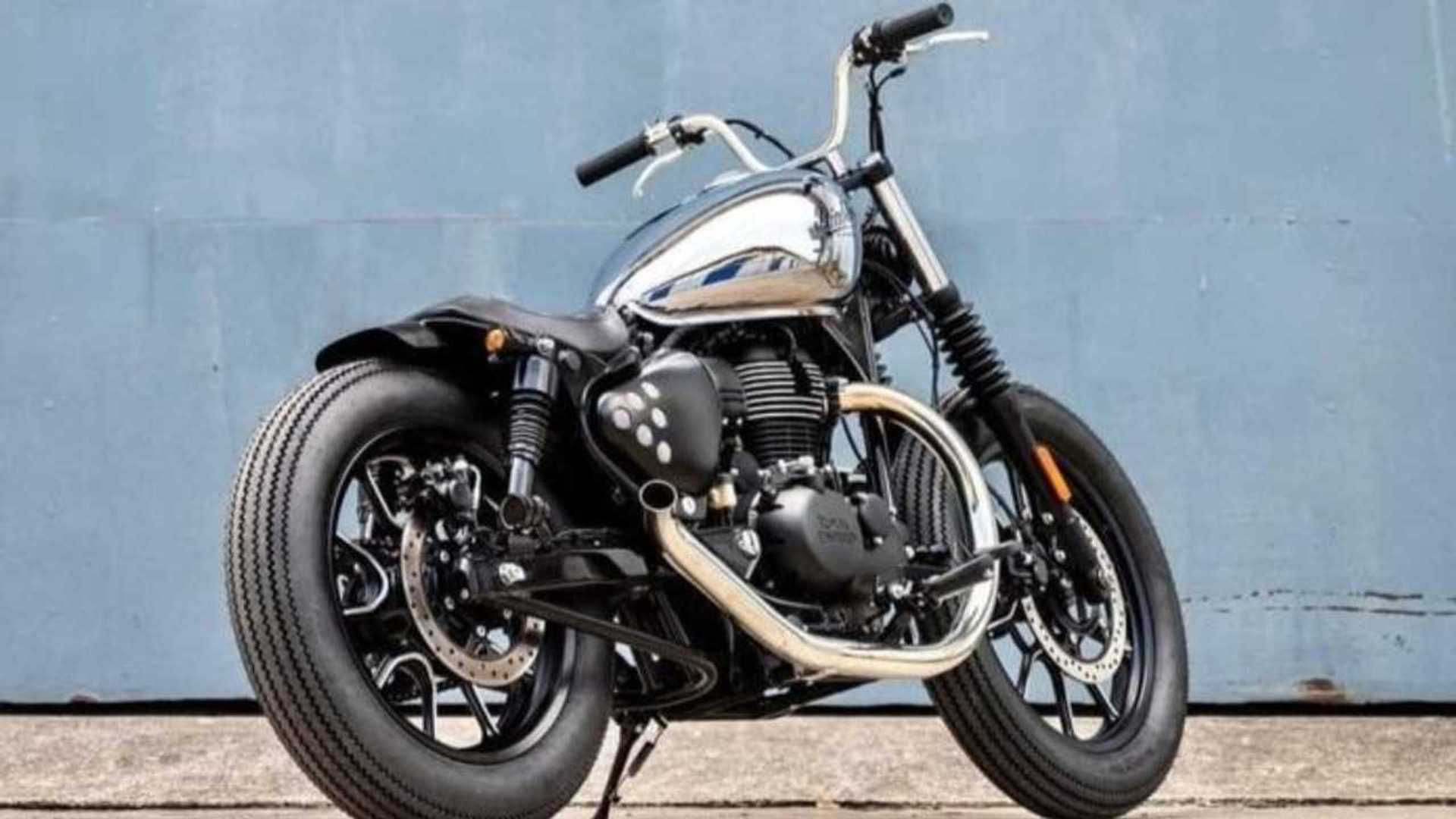 Check Out This Custom Royal Enfield Meteor 350 Bobber