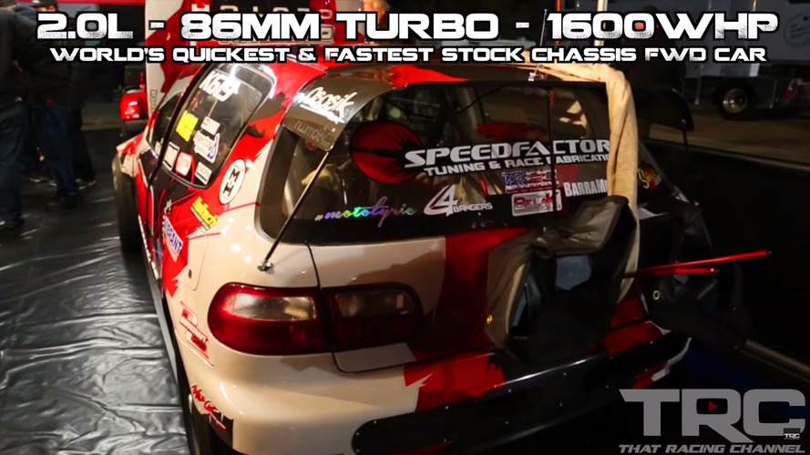 1,850 hp Honda Civic sets FWD quarter-mile record