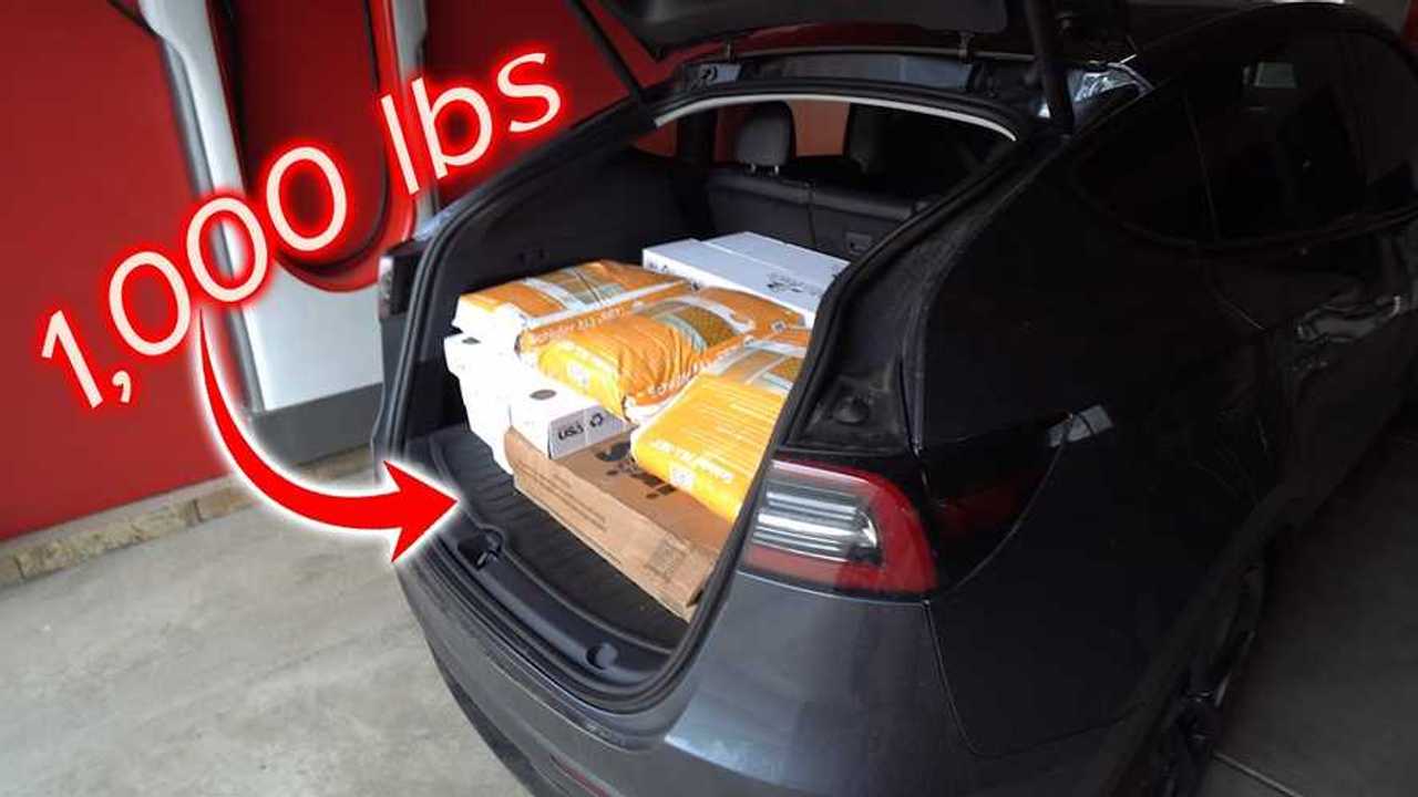 Tesla Model Y Heavy Cargo Load And Stress Test