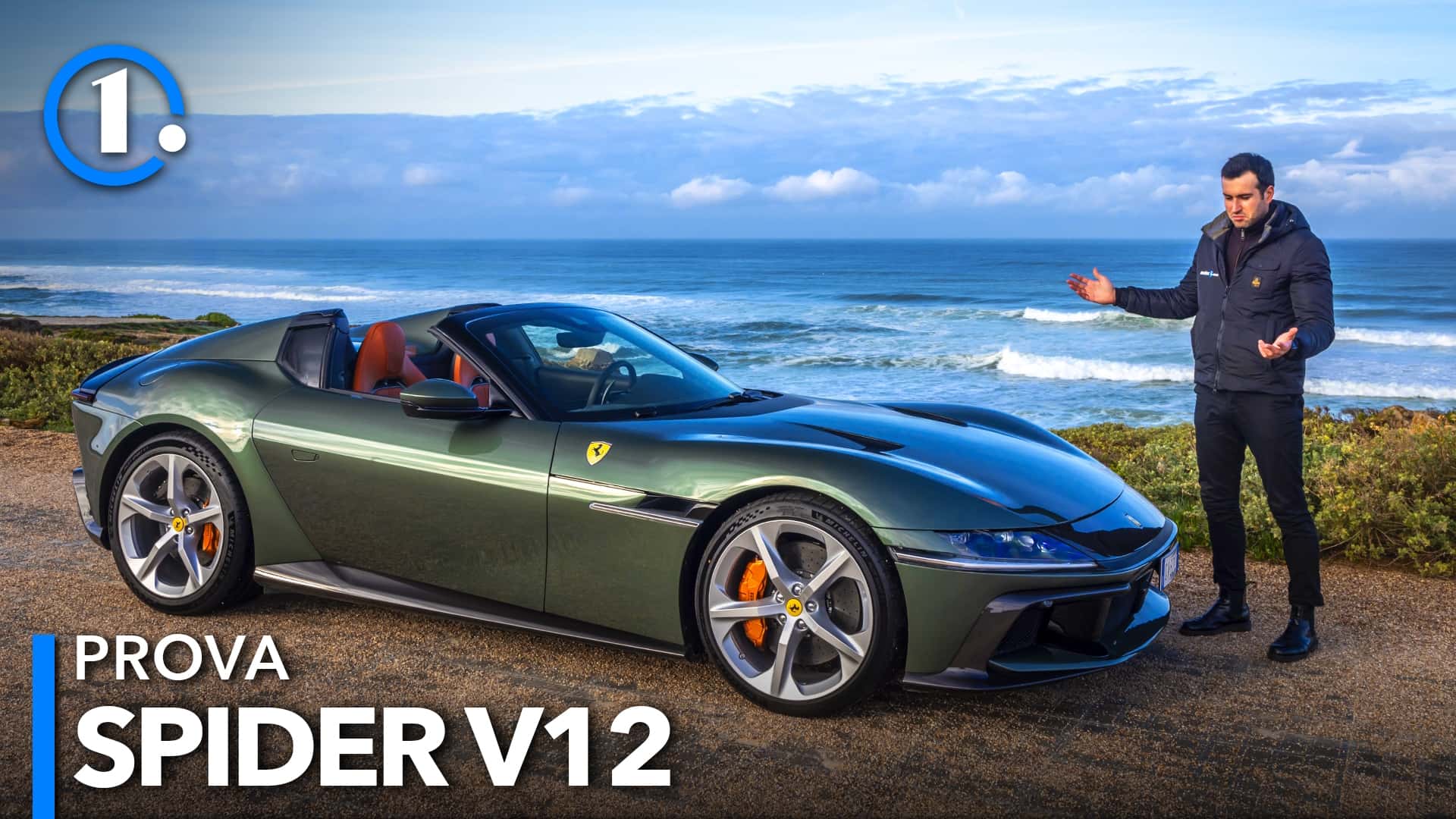 Ferrari 12Cilindri Spider (2025), prova, video, motore, interni