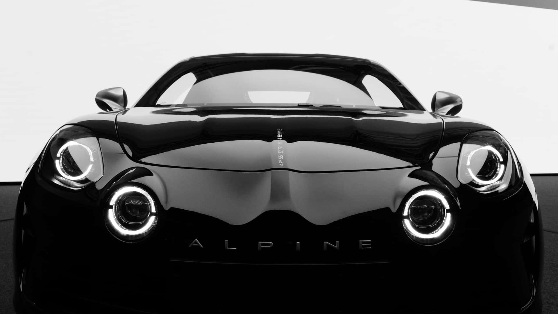 L'Art Car Alpine A110 S "black & white" par Mathieu Cesar