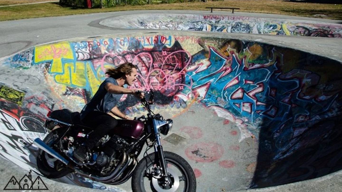 Crazy Canadian Stuntman Rides Full Tilt Under Farm Equipment