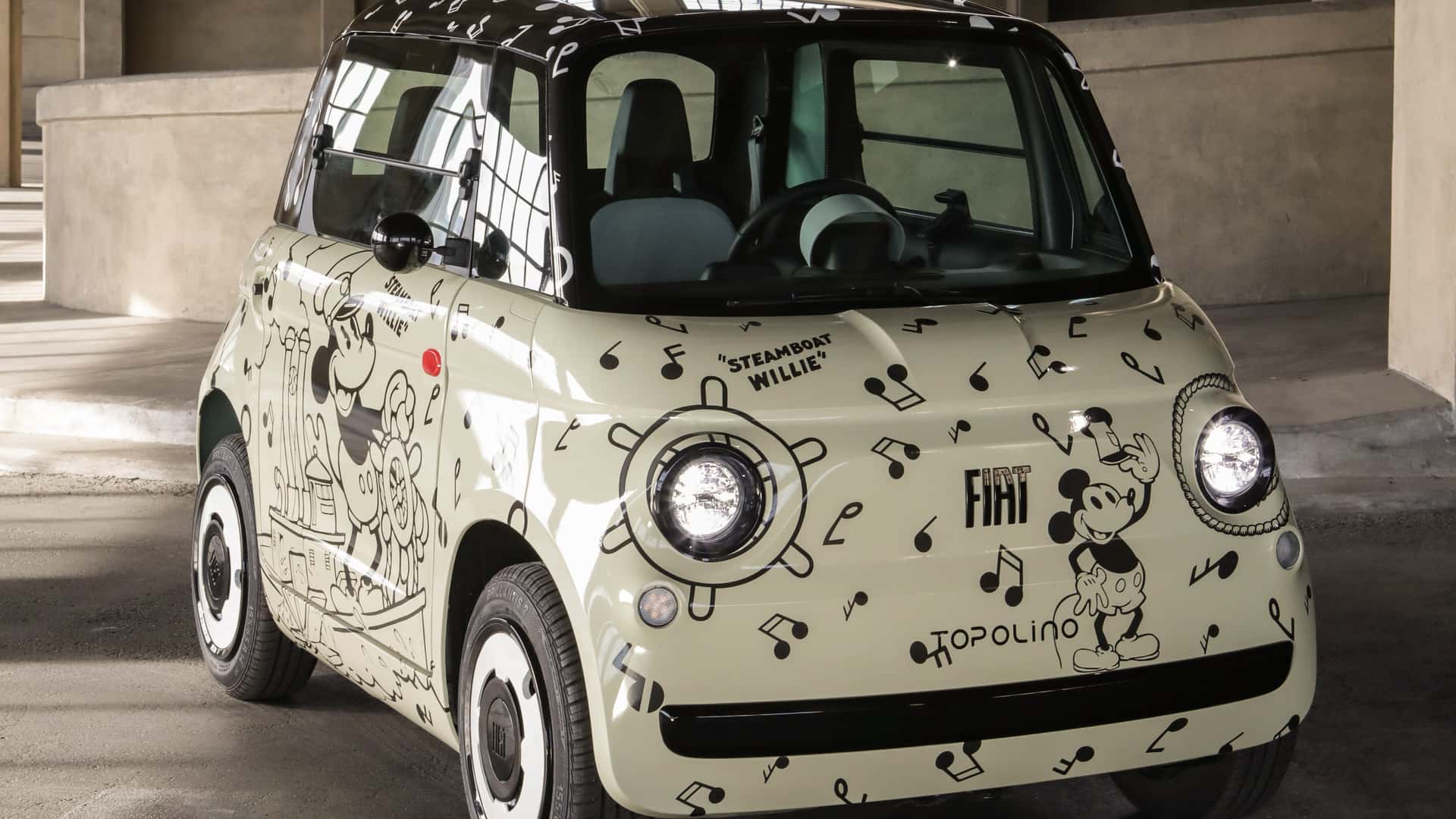 Modello Silhouette Di Topolino Prossima Uscita Fiat Topolino 5,4 KWh