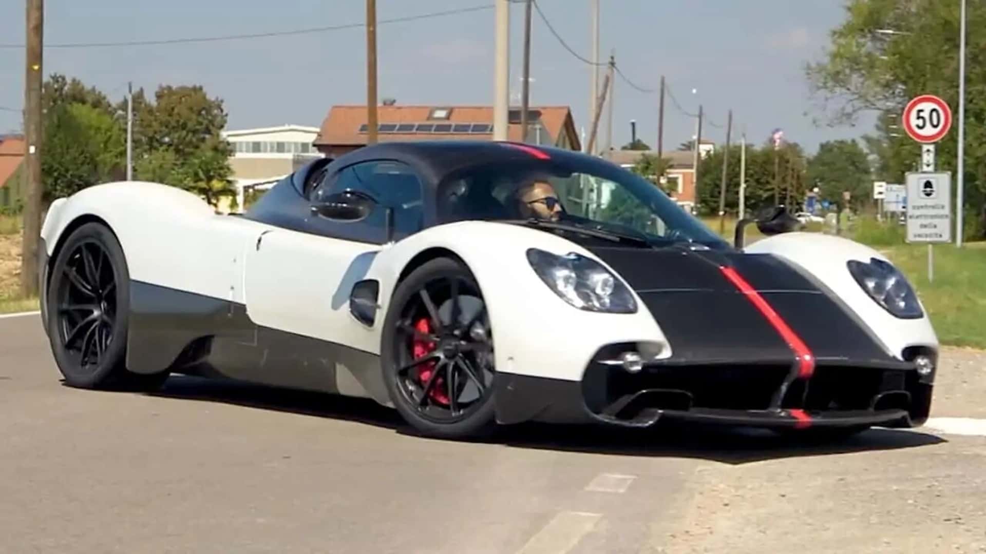 La Pagani Utopia a été filmée avec la livrée de la Zonda Cinque