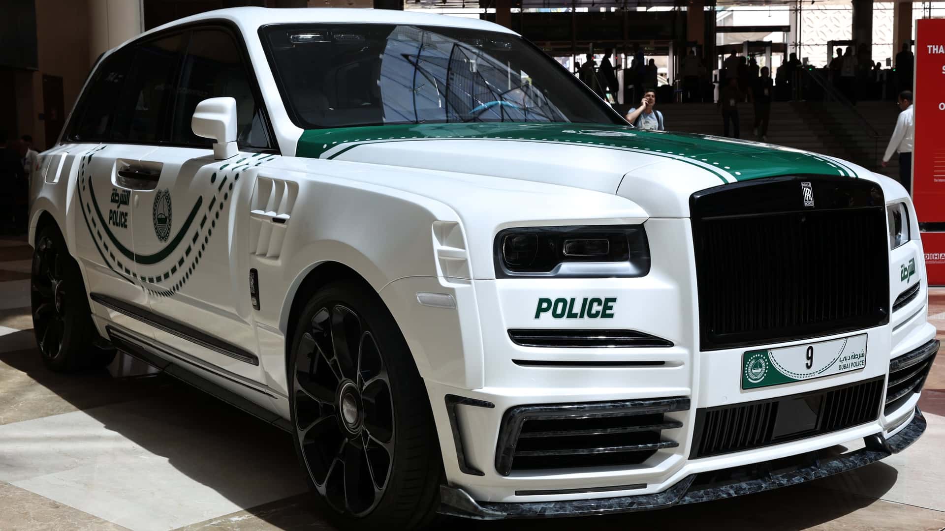 La Rolls-Royce Cullinan préparée par la police de Dubaï