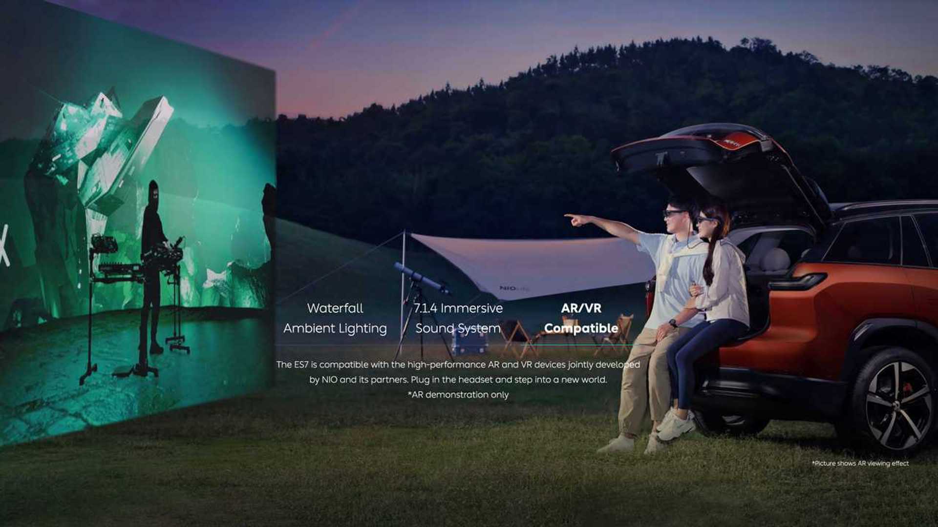 Nio ES7 SUV debuts with up to 385 miles of range, built-in AR projector