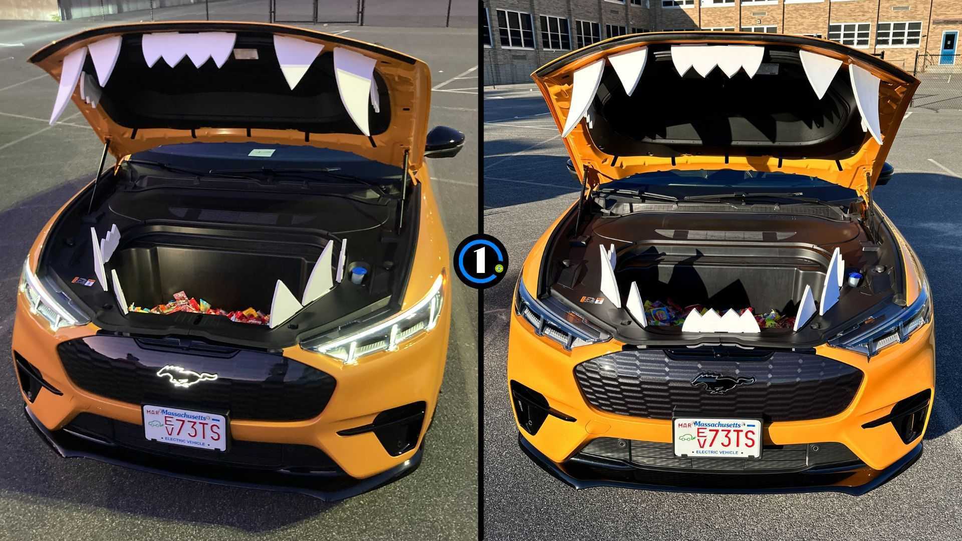 How To Turn Your Ford Mustang Mach E Frunk Into A Halloween Monster