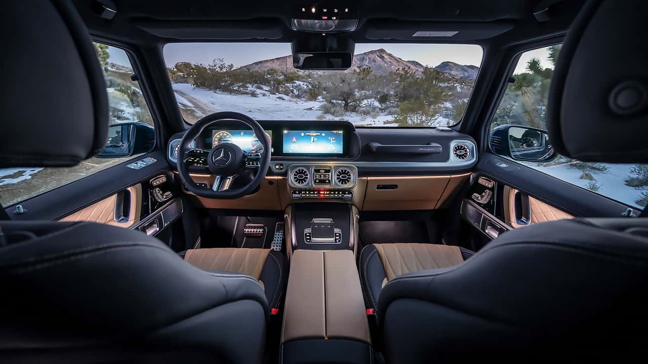 Mercedes G-Class, the interior in detail