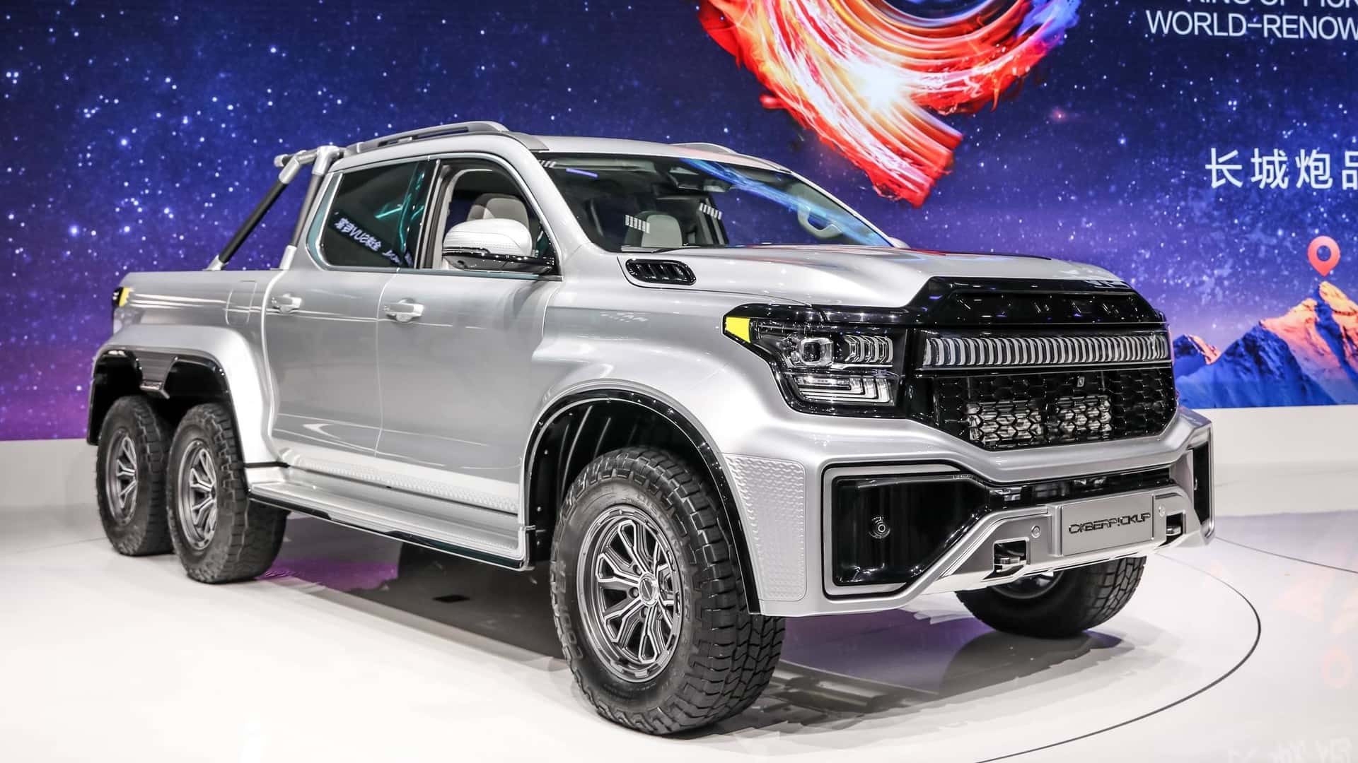 GWM apresenta super picape CyberP!ckup 6x6 no Salão de Xangai
