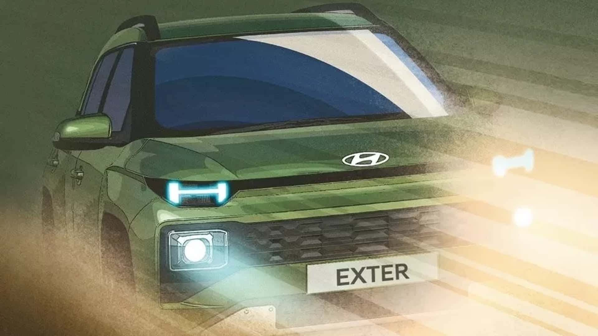 Hyundai Exter: mini SUV menor que Creta revela design dianteiro em teaser