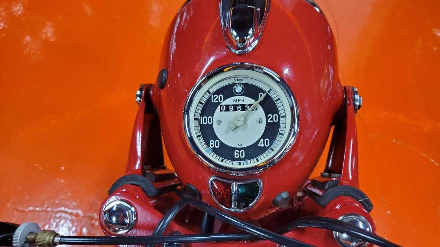 You Might Miss This Red Triple Number-Matched BMW R50 from 1957