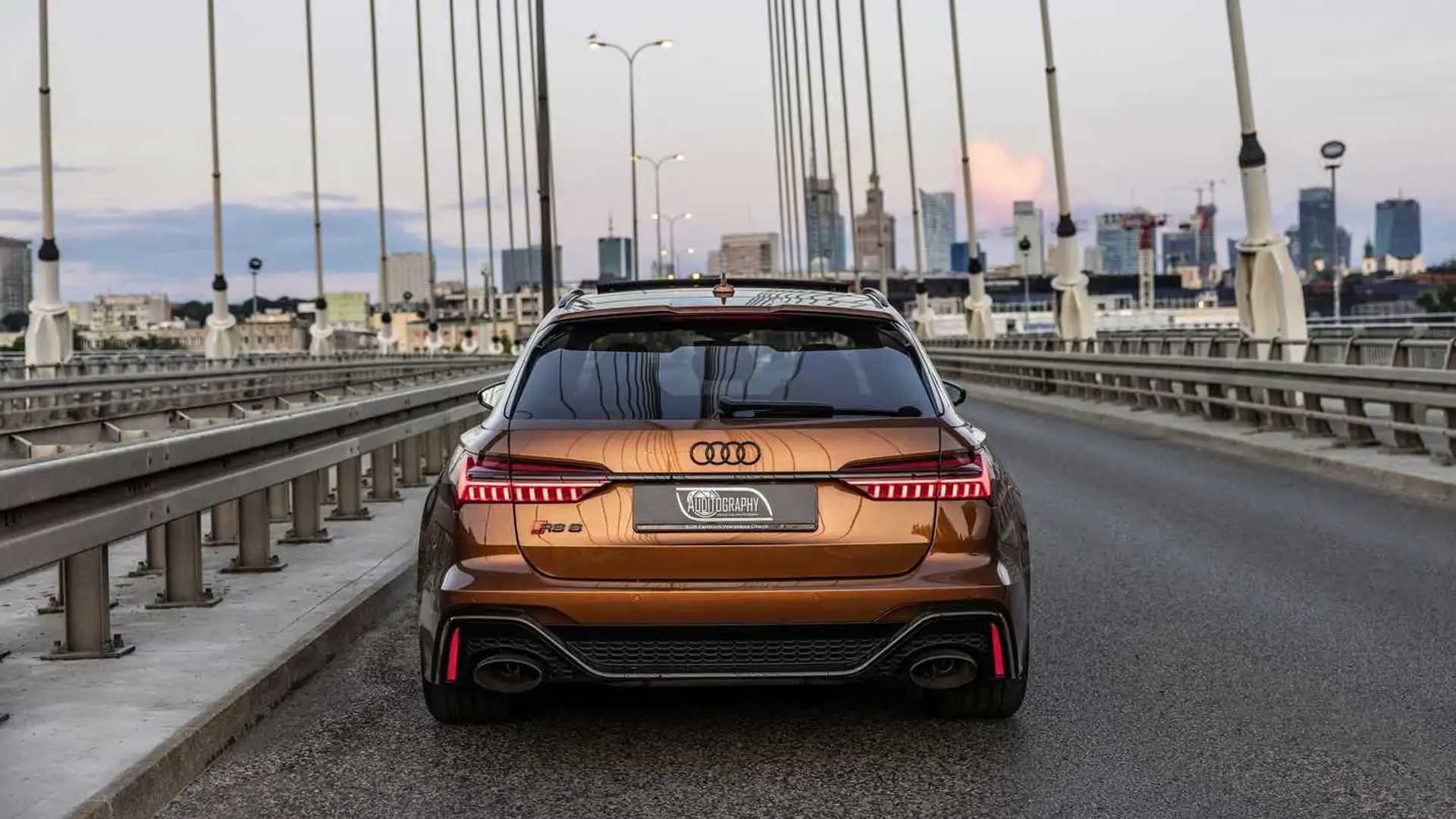 Voici l'une des rares Audi RS 6 Avant peinte en Ipanema Brown