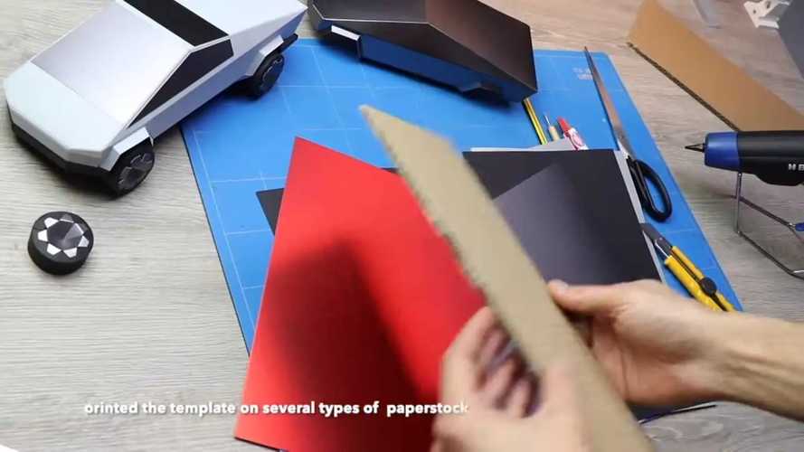 Artist Creates Perfect Tesla Cybertruck Paper Clone: You Can Do It Too
