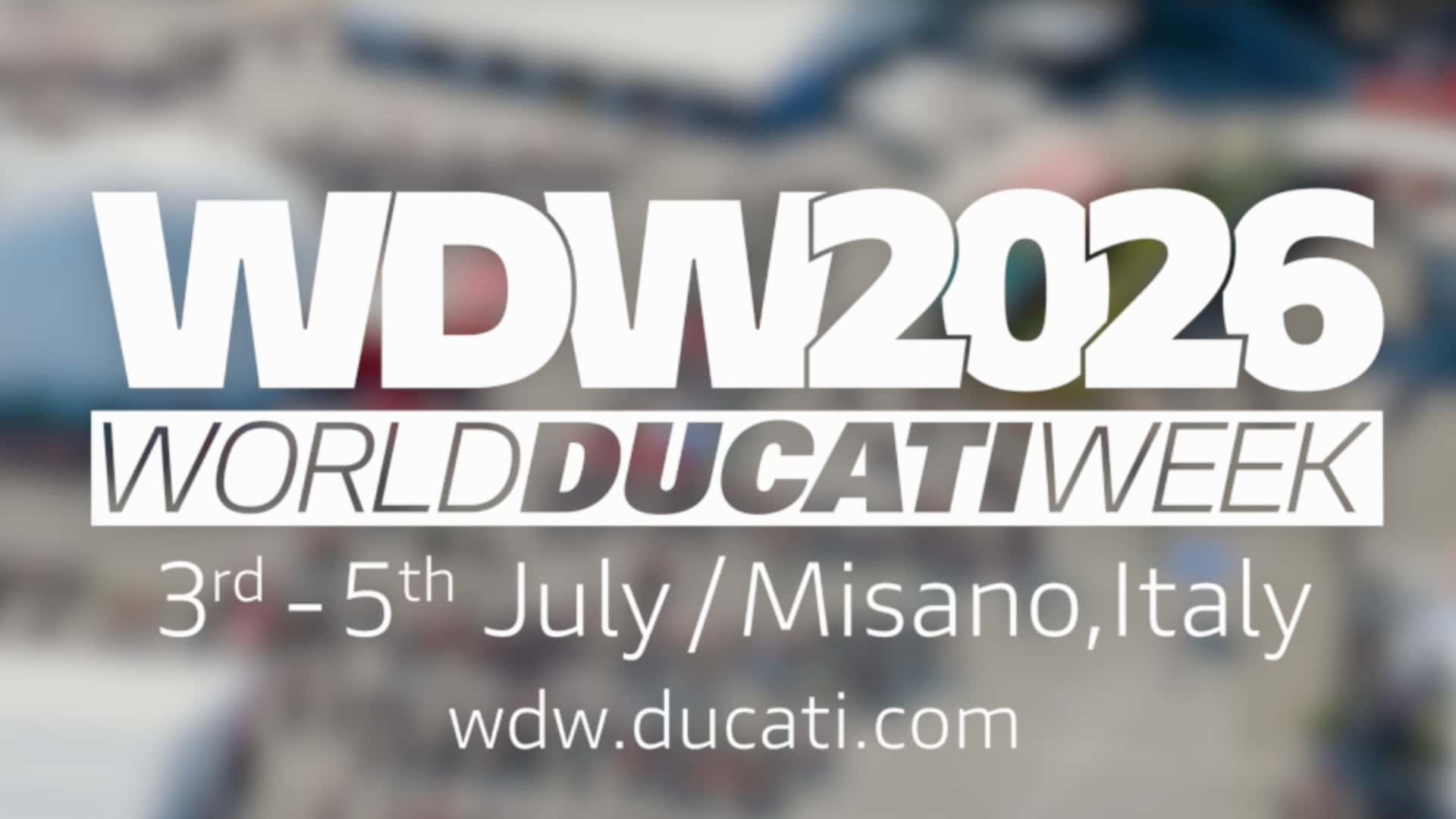 Mark Your Calendars For Next Year's World Ducati Week 2026