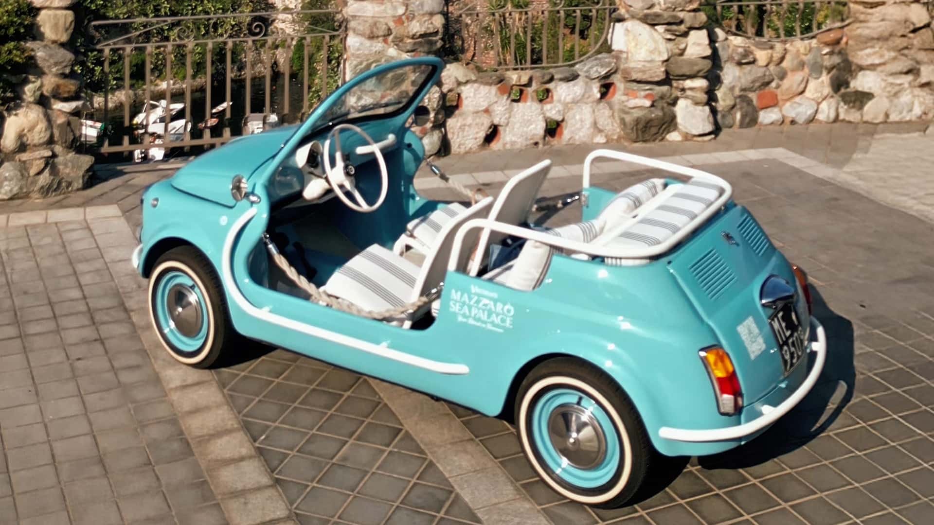 'La Dolce Vita' en el Fiat 500 clásico, con el Spiaggina de Garage Italia