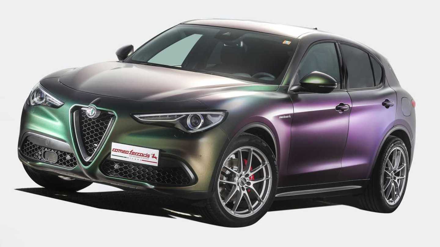 Tuned Alfa Romeo Stelvio Quadrifoglio Has 548 HP, Wild Body Wrap