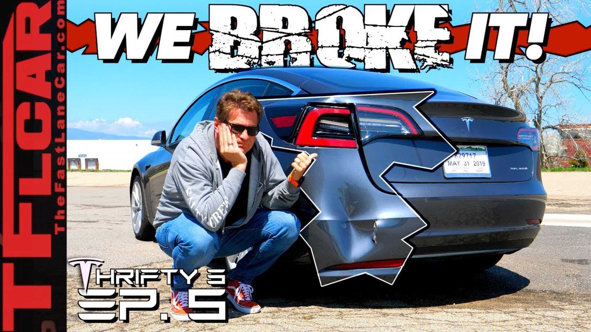 This Automotive Reviewer Crashed Its Tesla Model 3: What's The Story?