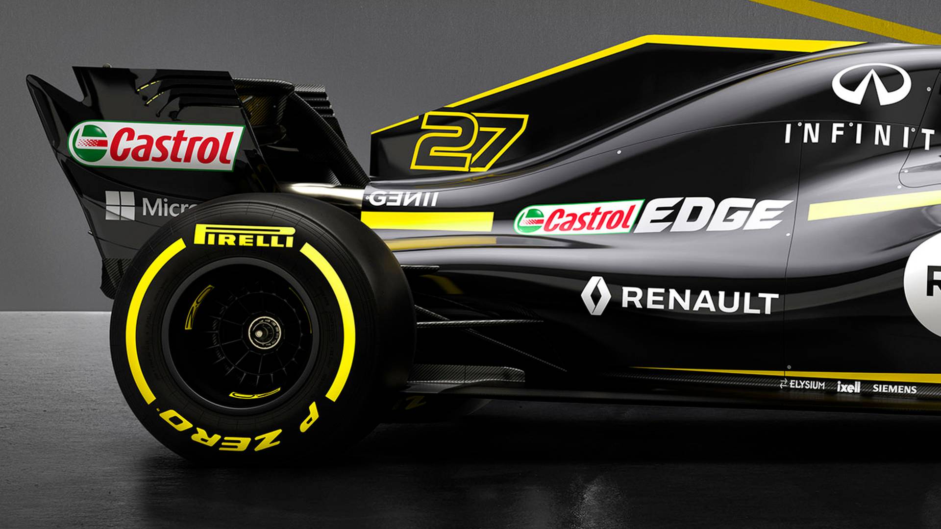 Renault presenta el RS18 de Sainz: más negro, menos amarillo