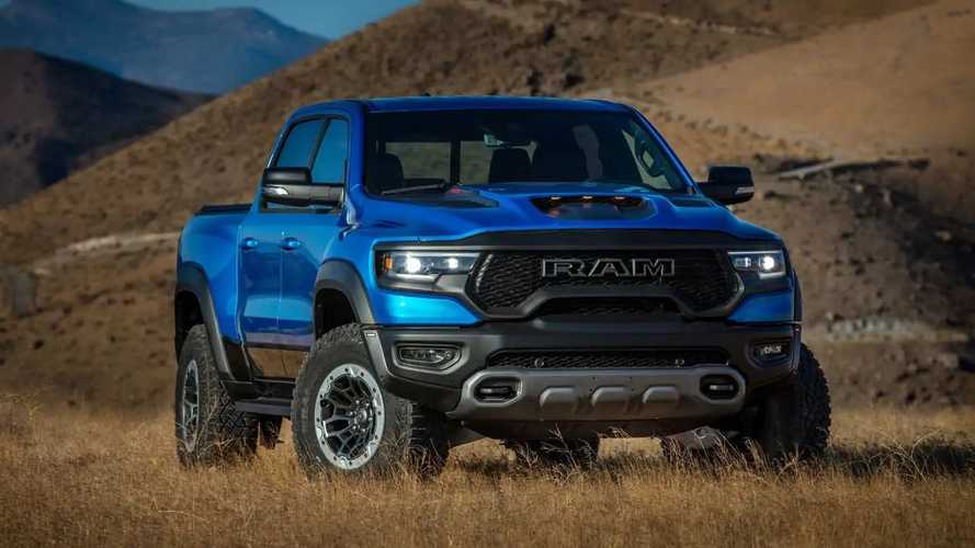 Watch A 2021 Ram TRX Get Insane Air Off A Jump