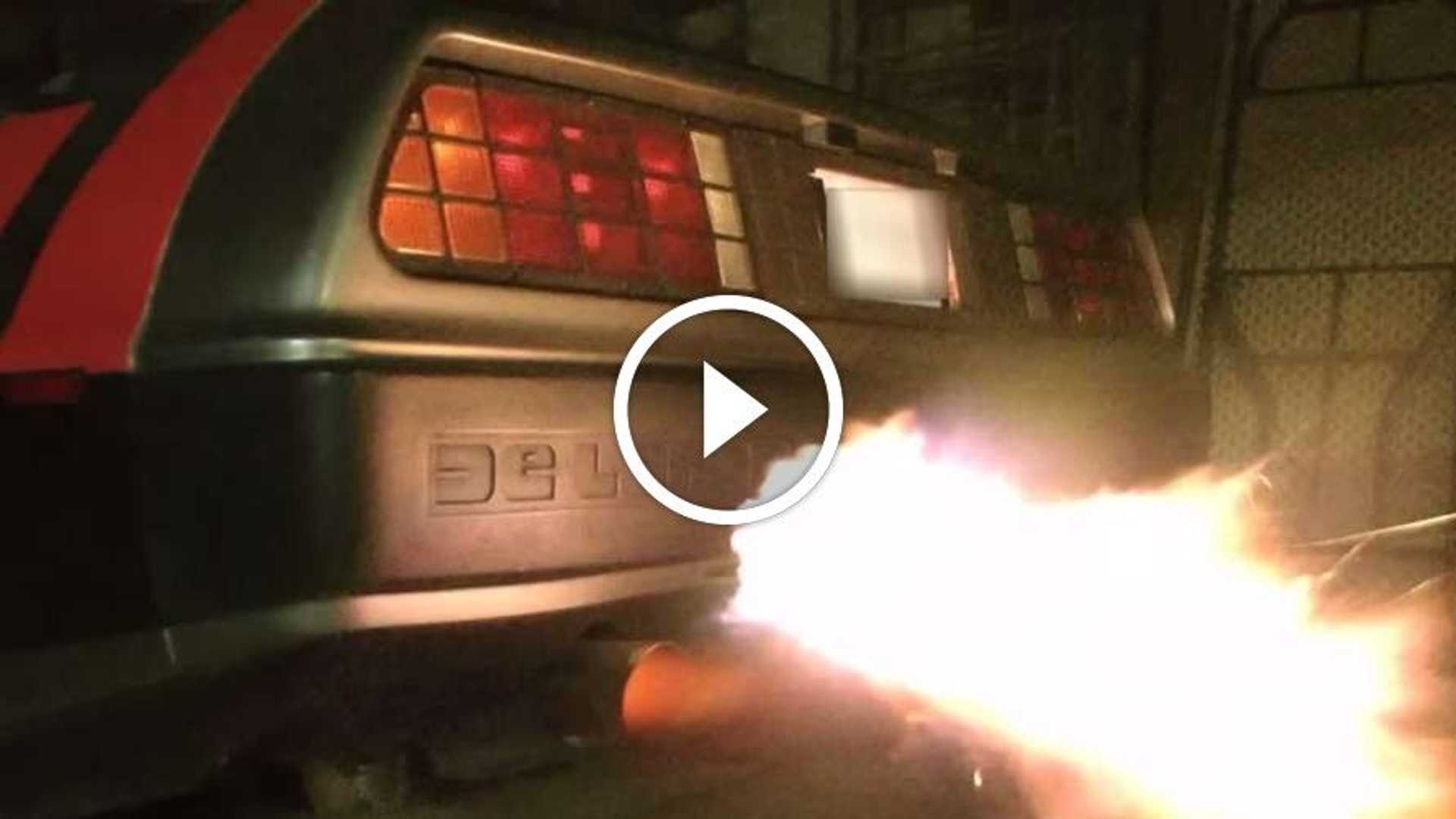 Delorean Back To The Future Flames