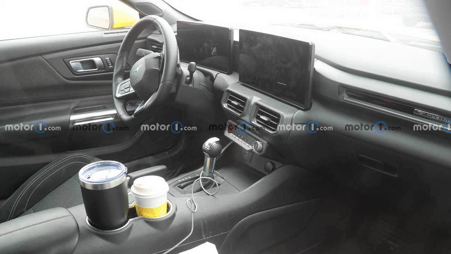 See 2024 Ford Mustang's Base Model Interior With Separate Display Screens